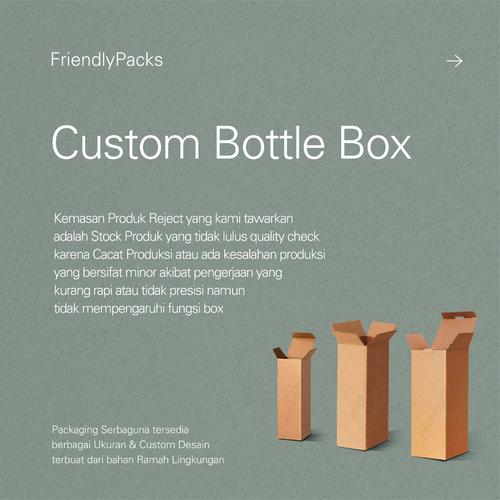 Promo Custom Bottle Box 3 Packaging Corrugated / Kotak Botol (Minor ...