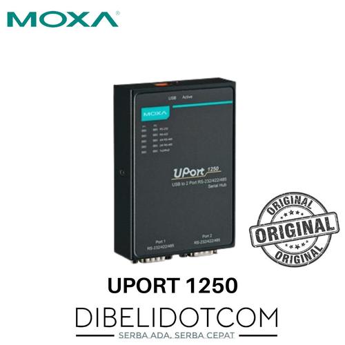 Jual MOXA UPORT 1250 Serial to USB Converter 2 port RS232/422/485 - Jakarta Barat ...