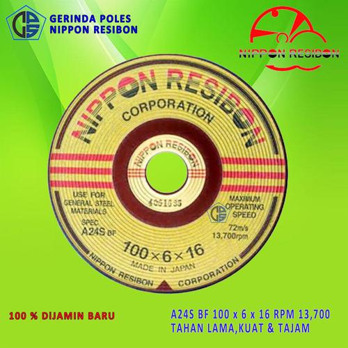 Jual Mata Gerinda Poles 100 x 6 Nippon Resibon A 24S BF - Kab. Bekasi ...