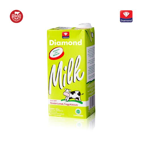 Jual DIAMOND UHT Fresh Milk 1 Liter/1000ml, SUSU UHT - Low Fat Hi-Cal ...