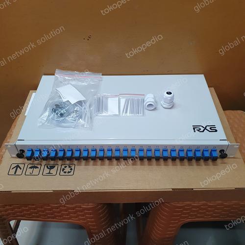 Jual otb RXS 24 core sc lengkap adapter, odf 24 core sc RXS tanpa pigtail - Jakarta Pusat ...