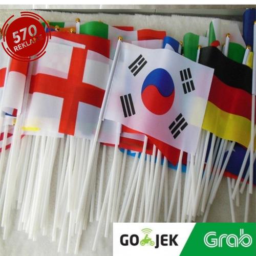 Jual Bendera Negara Tangan 2 Sisi debgan bulatan emas - Kota Bekasi ...