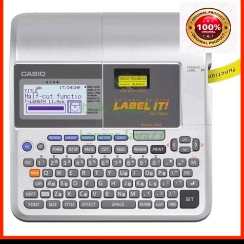 Jual Label/mesin Label Casio/Ez Label printer CASIO KL 7400/NEW GARANSI/ORY - Jakarta Utara ...