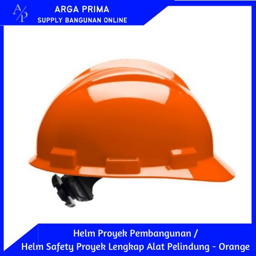 Jual Helm Proyek / Helm Safety Proyek Lengkap Alat Pelindung - Orange ...