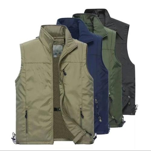 Jual Jaket rompi pria /vest pria terbaru - navy, M - Kab. Garut - RN ...