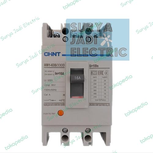 Jual MCCB CHINT NM1-63S 16A/3P / Breaker CHINT 16A 3 Pole NM1-63S 16A 3P - Kota Medan - Surya ...