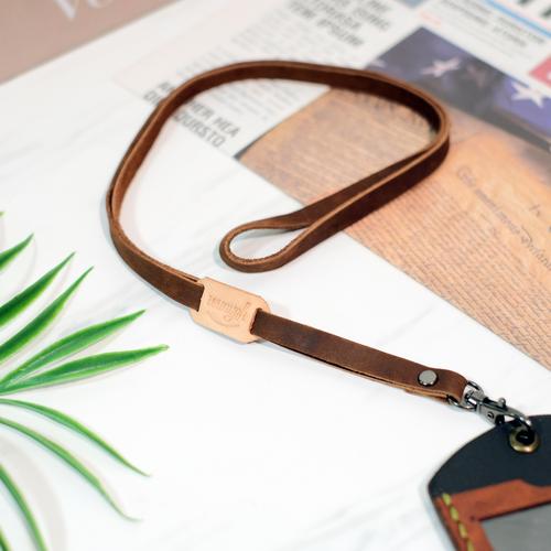 Jual Lanyard Id Card/ Tali Gantungan Coklat/ Strap Kamera Kulit Asli ...