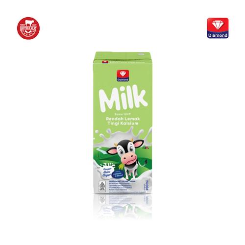 Jual DIAMOND UHT Fresh Milk 200ml, SUSU UHT - Low Fat Hi-Cal - Jakarta ...