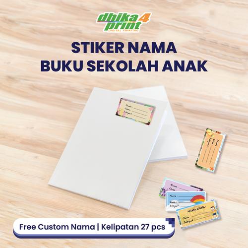 Jual Stiker Label Sekolah | Book Label Sticker | Stiker Buku Sekolah ...