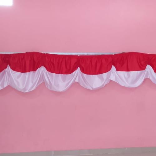 Jual Background Bendera Indonesia Merah Putih Bahan Peles - Garuda ...