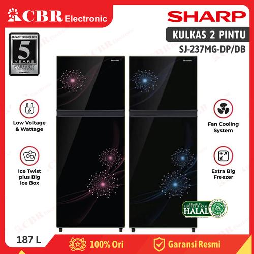Jual Kulkas SHARP 2 Pintu 187L / SJ-237MG-DB / SJ-237MG-DP (Shine ...