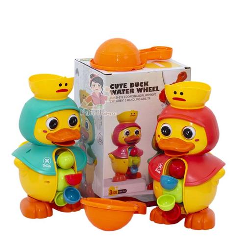 Jual Mainan Mandi Anak Bayi Bebek Kincir Air Cute Duck Water Wheel ...