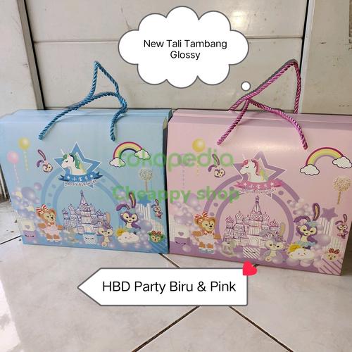 Jual Box souvenir HBD Party Box souvenir Ultah Anak Box Snack Ultah Dus ...