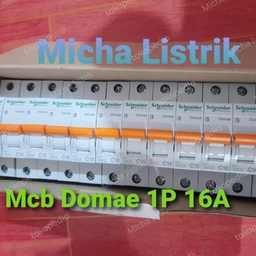 Jual MCB Domae Schneider 1Phase 16a / mcb 1p Domae schneider 16a original - Jakarta Pusat - MIKA ...