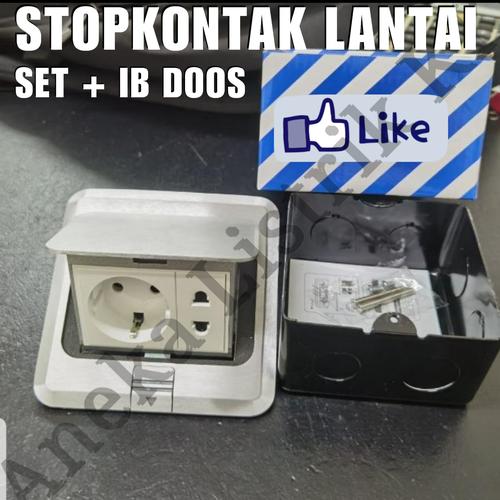 Jual STOPKONTAK LANTAI SET KOMPLIT STOP KONTAK TANAM LANTAI + IB DOOS ...