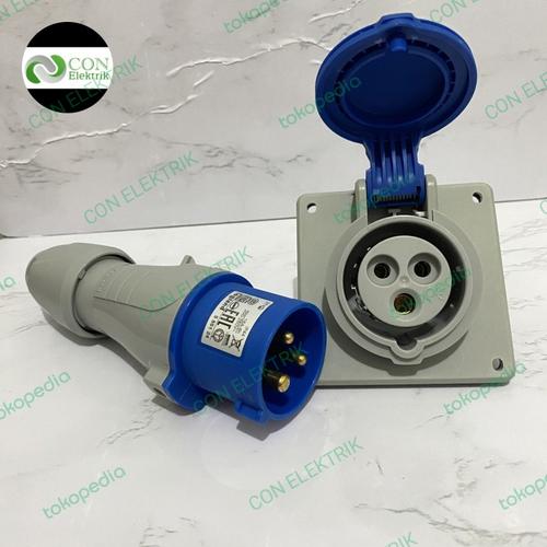 Jual MOUNTING PANEL + SOCKET PLUG LEGRAND 3 PIN 16A IP44 - BIRU ...