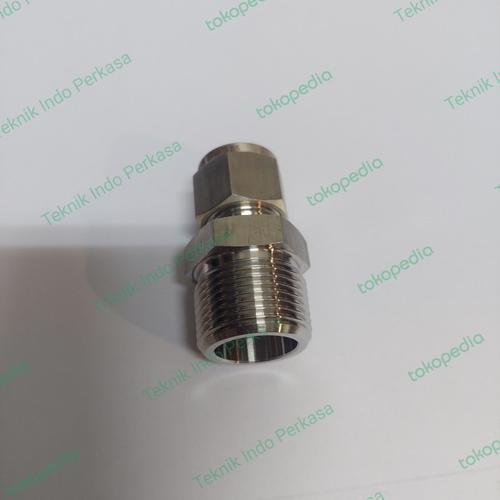 Jual Male connector Tube stainless 316 3/8 x 1/2" inch NPT - Jakarta Barat - Teknik Indo Perkasa ...