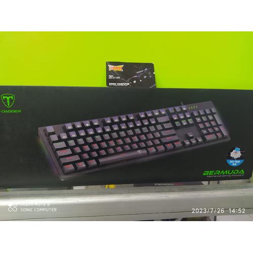 Jual KEYBOARD GAMING MECHANICAL T-DAGGER Bermuda T-TGK312 OUTEMU BLUE ...