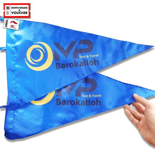 Jual Cetak Bendera Segitiga Travel Tour Top Leader Tour Guide Custom ...