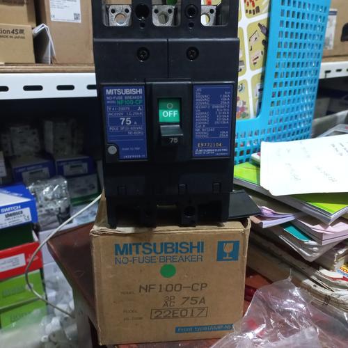 Jual NFB NF100-CP 3PHASE 75A 25kA Mitsubishi Original - Kota Bandung - Prima electrik | Tokopedia