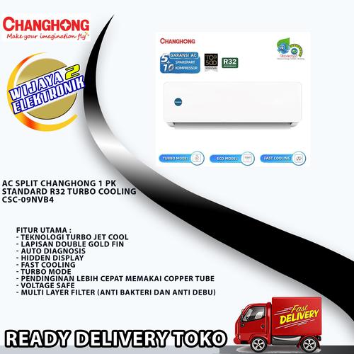 Jual AC SPLIT CHANGHONG 1 PK STANDARD R32 CSC-09NVB4 9NVB4 TURBO COOLING - Kota Tangerang ...