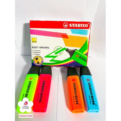 Jual high Lighter / stabilo merk boss - Kuning, 10 pcs - Jakarta Barat ...