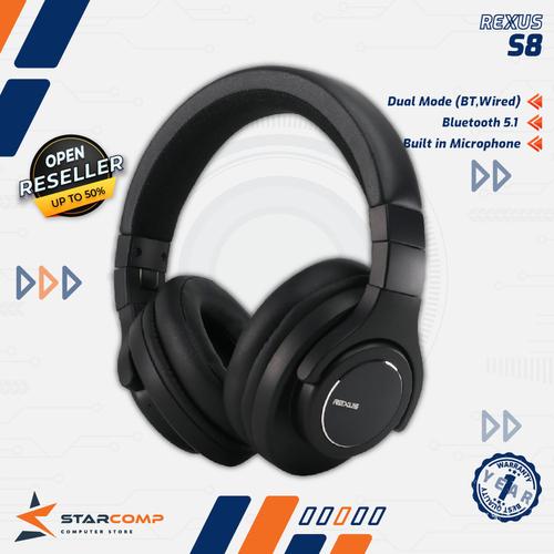 Jual Rexus S8 Foldable Headset Gaming Wireless Bluetooth Dual Mode - Kab. Sleman - Starcomp ...