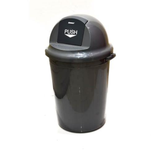 Jual DUSTBIN KRISBOW 80L Dark Grey+Push Cover | Tempat Sampah Abu abu ...