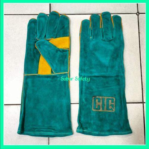 Jual Sarung Tangan Las CIG Green Gold / Welding Gloves Cig 6460 ...