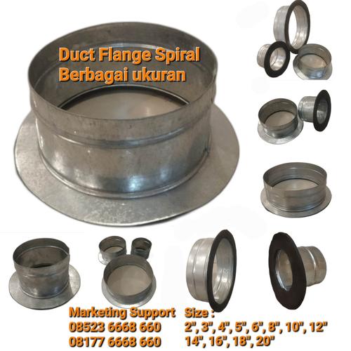Jual Spiral Duct Flange Sock Flange ducting bulat 10 Inch - Jakarta ...