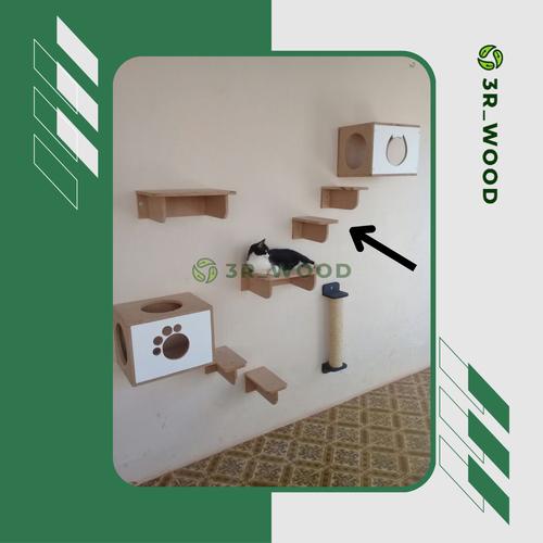 Jual Anak Tangga Kucing/Cat Playground/Rak Tangga Kayu Kucing - Natural ...