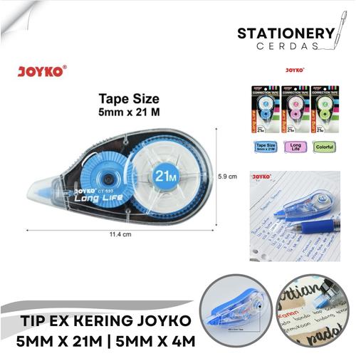 Jual Correction Tape Joyko Tip Ex Kering Pita Koreksi Kertas Penghapus ...