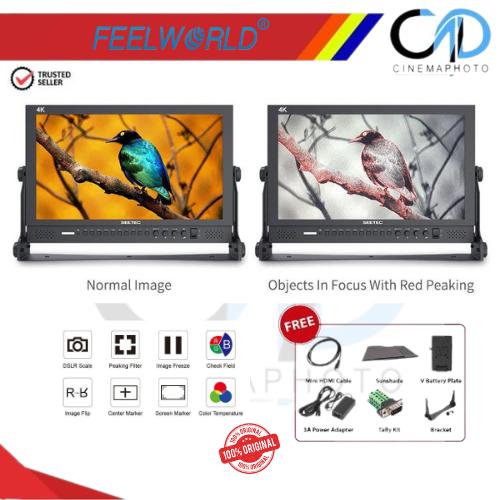 Jual FeelWorld 17.3 INCH P173 9HSD Broadcast Monitor IPS SDI 4K HDMI ...