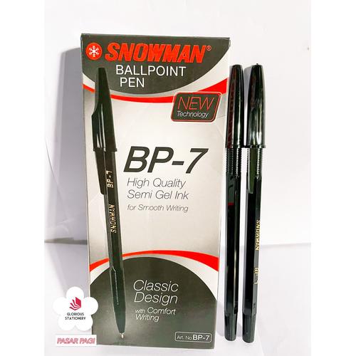 Jual ballpoint Snowman BP-7 - Hitam, 1 pak - Jakarta Barat - Glorious ...