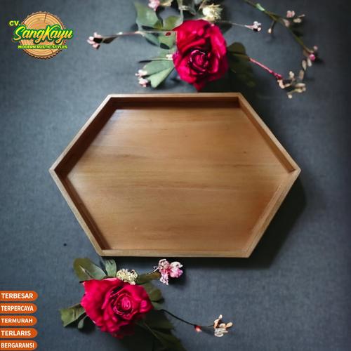 Jual Nampan kayu baki kayu wooden tray minimalis modern murah full kayu ...