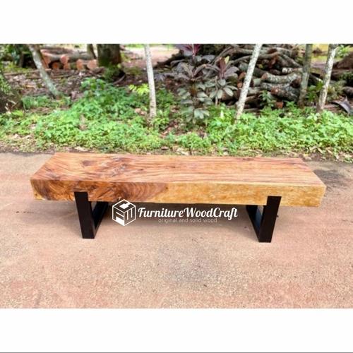 Jual Bangku Balok Trembesi Kayu Solid Utuh Finishing Rustic 200 x 40 ...