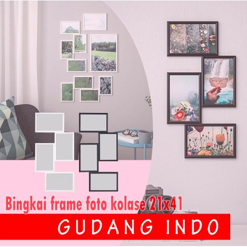 Jual bingkai kolase untuk 4 foto / FRAME FOTO KOLASE 4R isi 4 foto ...