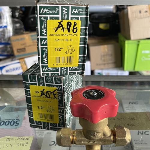 Jual hand valve hengsen 1/2 | hand valve freon 1/2 | joining hand valve ...