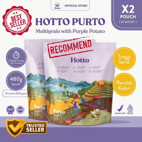 Jual Hotto Purto Multigrain with Purple Potato 2 Pouch (32 Sachet ...