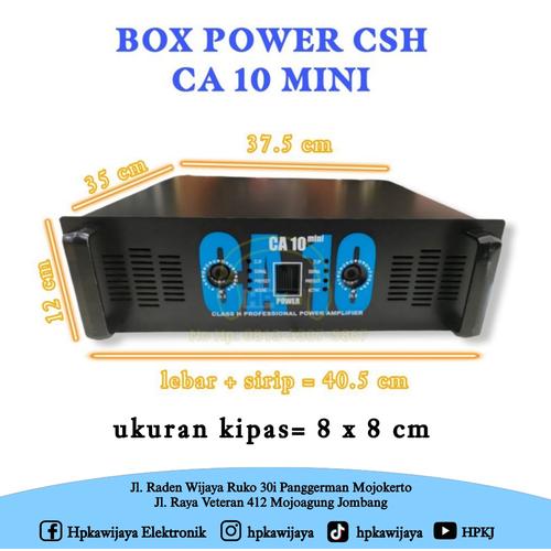 Jual BOX POWER AMPLIFIER CSH CA 10 MINI box ampli CSH MINI CA10 - Kota ...