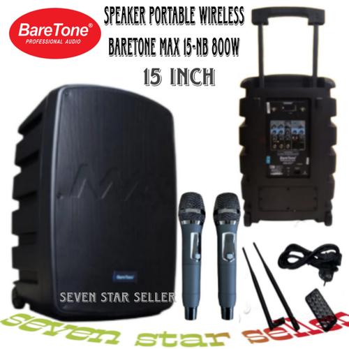 Jual Speaker Meeting Portable Wireless BARETONE MAX-15NB 800W (15 INCH ...