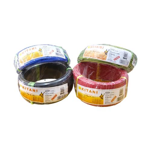 Promo Kabel NYAF Kabel Serabut Tunggal 1.5 mm 50 Meter Kitani - Merah ...