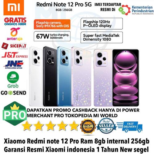 Jual Xiaomi Redmi Note 12 Pro 5G 8gb/256gb Redminote 12pro 8/256 Resmi ...