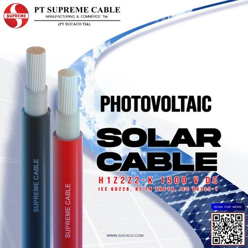 Jual Kabel Solar Sel/PV/Tenaga Surya SUPREME CABLE H1Z2Z2-K 1500 V DC ...