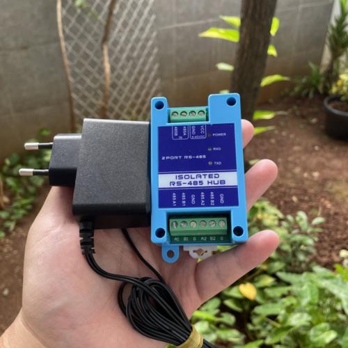 Jual RS485 Isolated / RS485 Splitter Hub Input 1Ch Output 2Ch with PSU ...