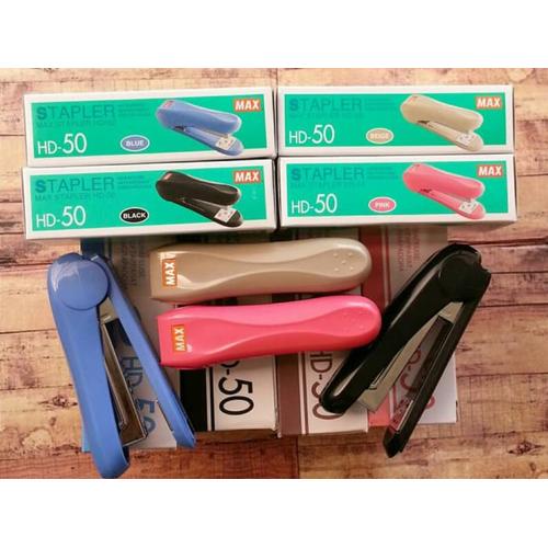 Jual STAPLER MAX HD 50 ORIGINAL MURAH warna BLUE DAN GRAY READY - Cream ...