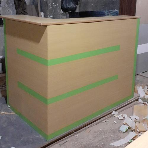 Jual meja kasir minimalis warna coklat list hijau - Jakarta Timur ...