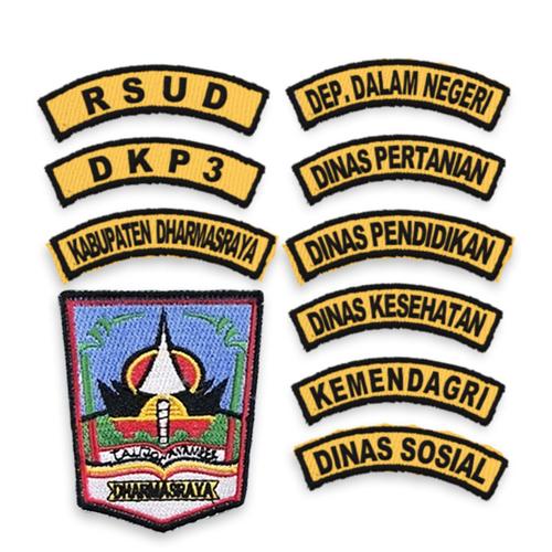 Jual Bed Bordir Logo Dinas Kabupaten Dharmasraya - Bordir Kab ...