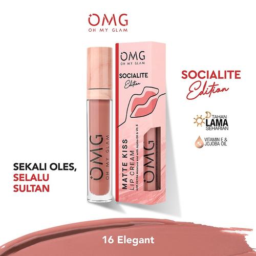 Promo OMG OH MY GLAM Matte Kiss Lip Cream Socialite Edition| Lipcream ...