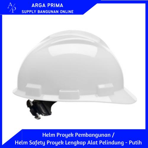 Jual Helm Proyek / Helm Safety Proyek Lengkap Alat Pelindung - Putih ...